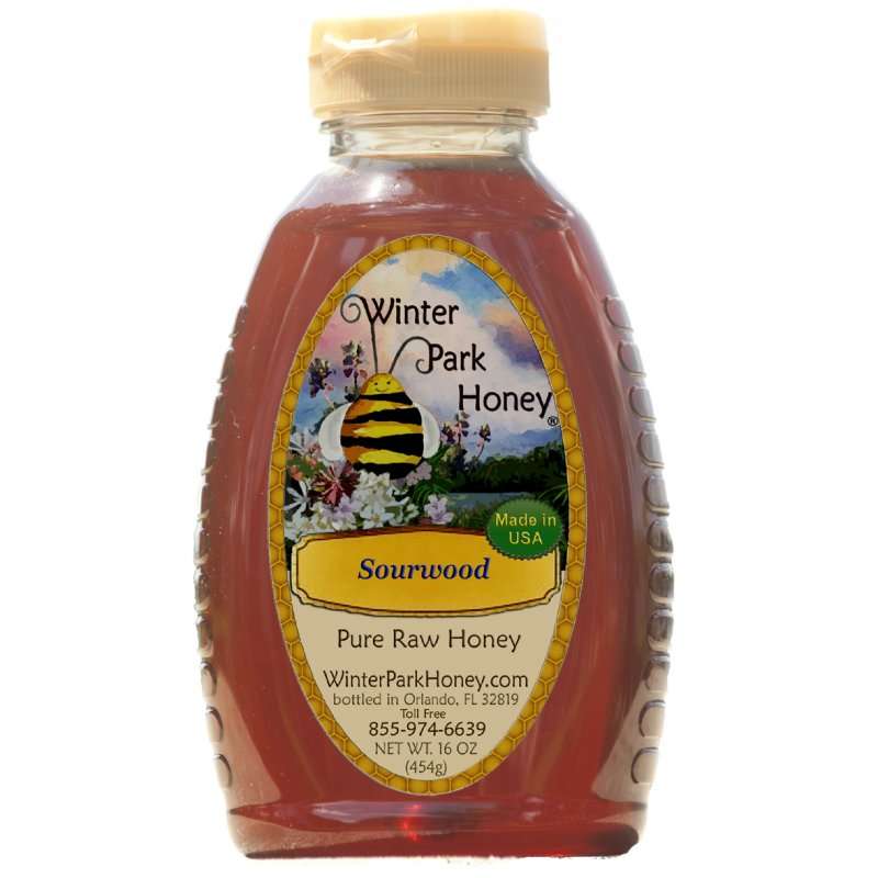 Sourwood Honey Pure Raw 16oz Winter Park Honey Commercial Retail Sourwood Honey Pure Raw 16oz Winter Park Honey Commercial Retail